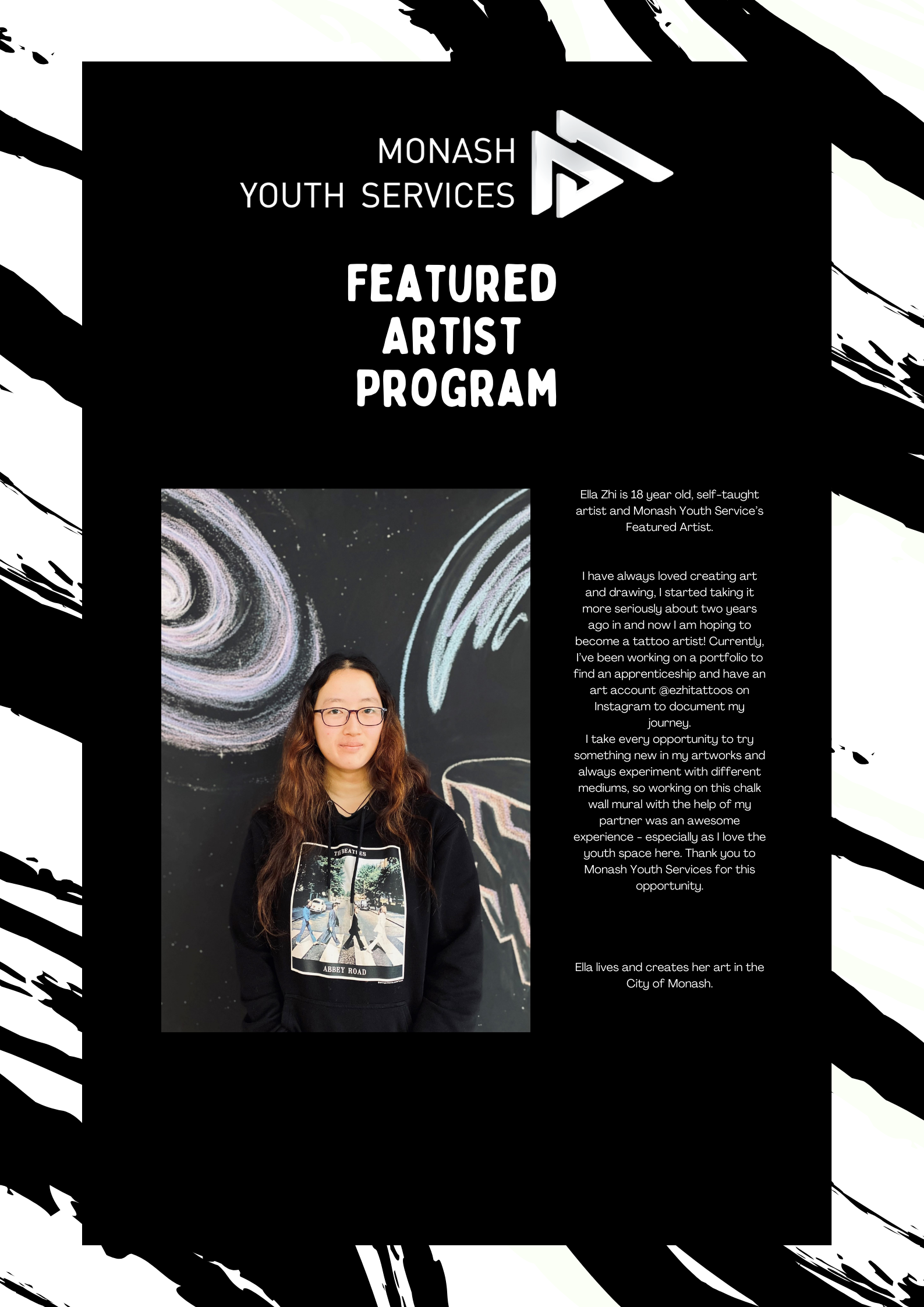 Featured Artist Program | Monash Youth Services